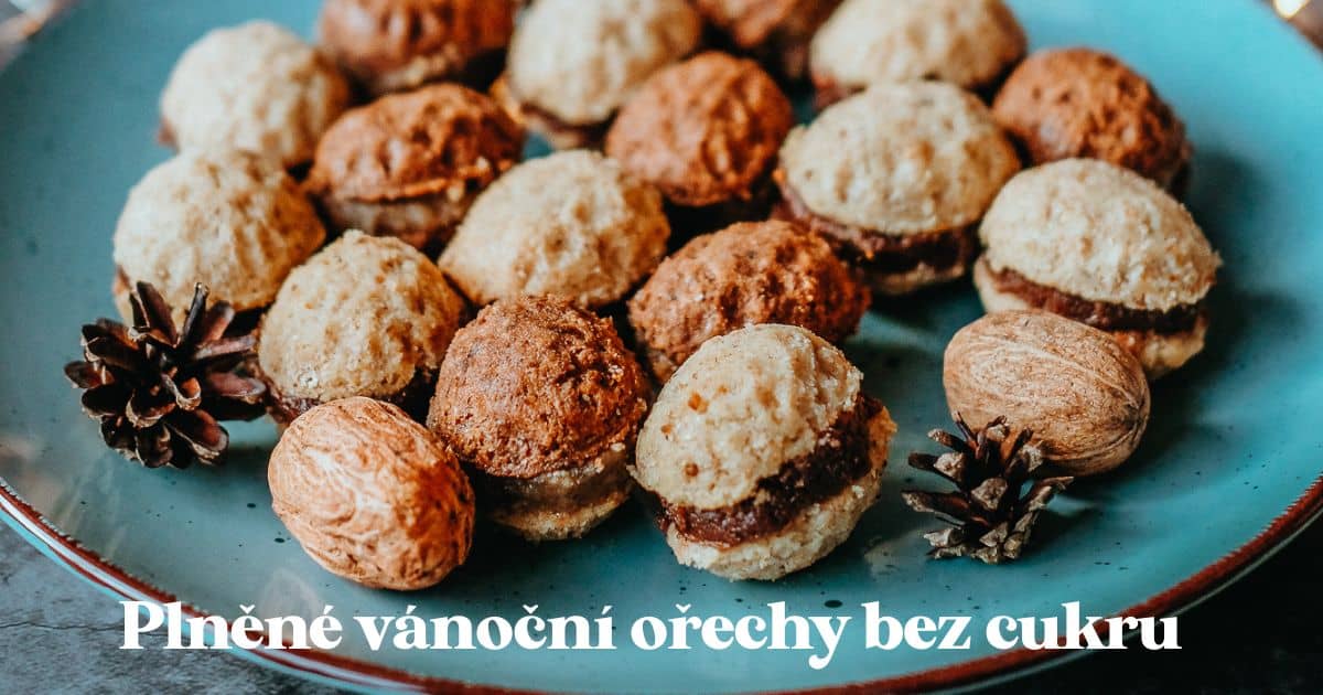 Vianočné pečivo bez cukru | Plnené orechy